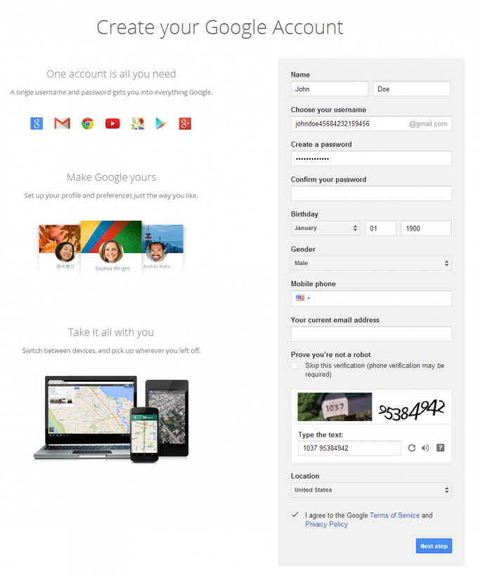 How To Create a New Google Account